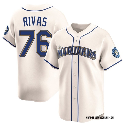 Youth Seattle Mariners Leo Rivas Limited Cream Alternate Jersey