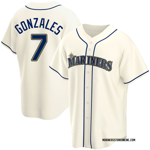 Youth Seattle Mariners Marco Gonzales Replica Cream Alternate Jersey Youth Seattle Mariners Marco Gonzales Replica Cream Alternate Jersey